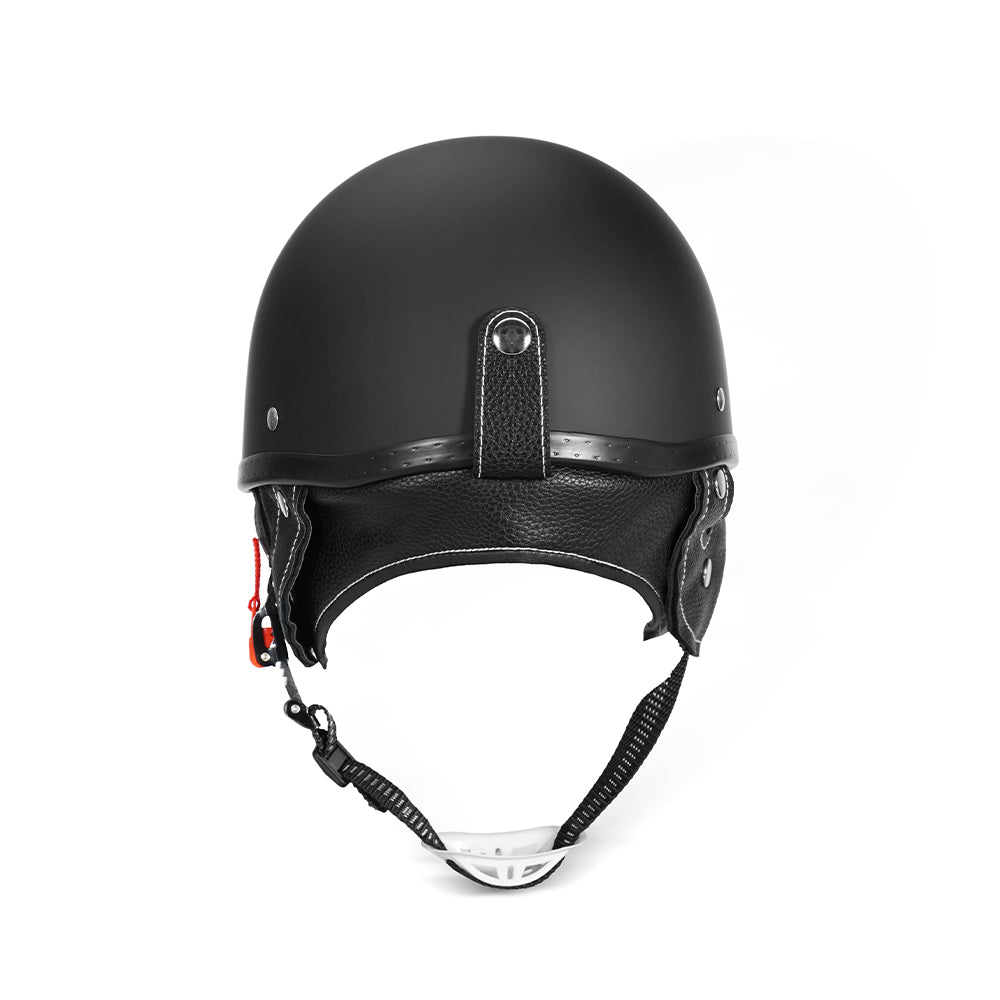 All-Season Cruiser Half Helmet Black – hjmbike.com